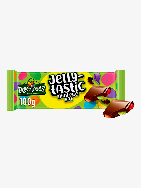 Rowntrees Jelly Tastic Mini Egg Chocolate Bar 100g