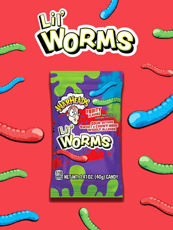 Warheads Lil Worms 99g