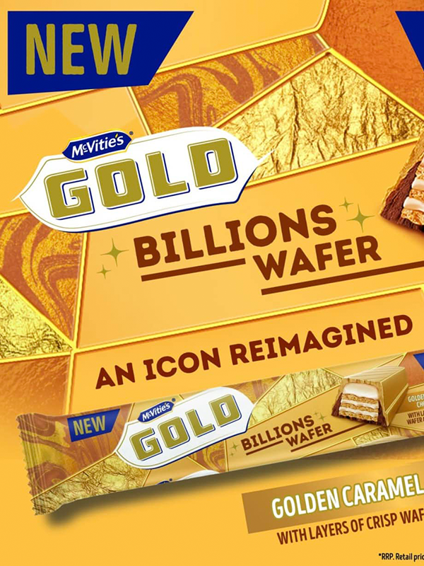 McVitie's Gold Billions Wafer Golden Caramel Chocolate 39g
