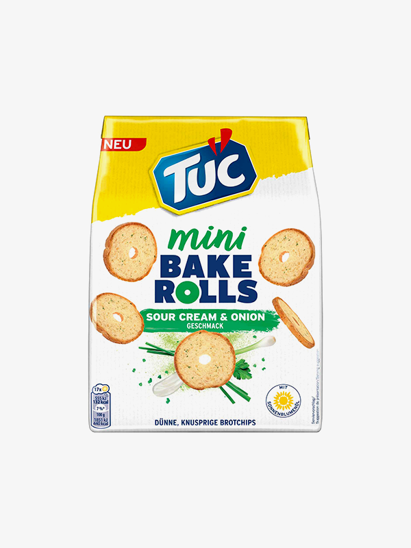 TUC Bake Rolls Sour Cream & Onion 150g