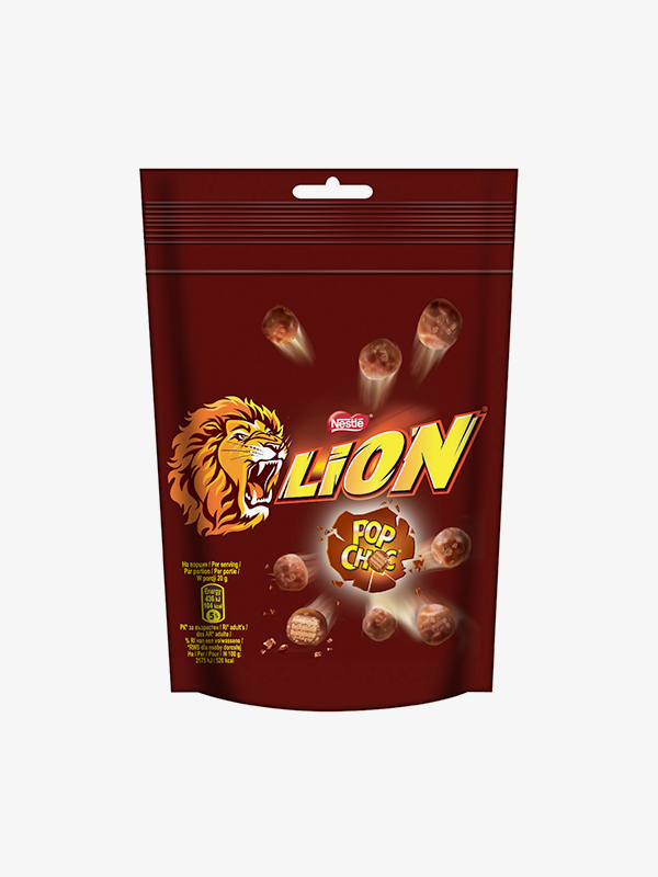 Lion Pop Choc 140g